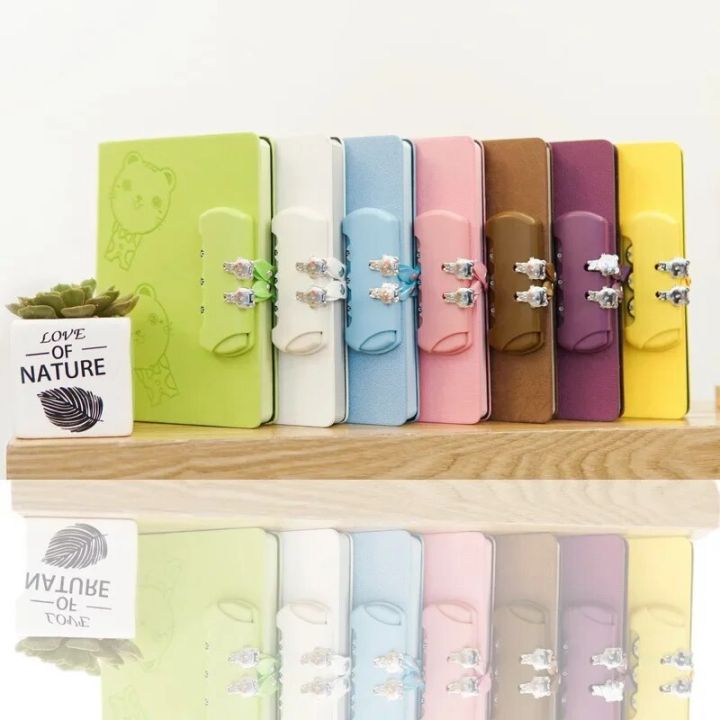 dairy books for girls Creative Cartoon Password with Lock Diary ...