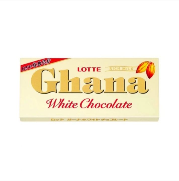 LOTTE Ghana White Milk Chocolate Bar 45gLOTTE Ghana White Milk ...