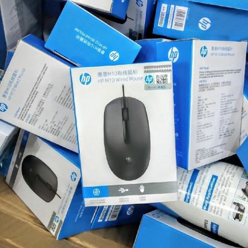 Black HP M10 Wired Mouse | Daraz.lk