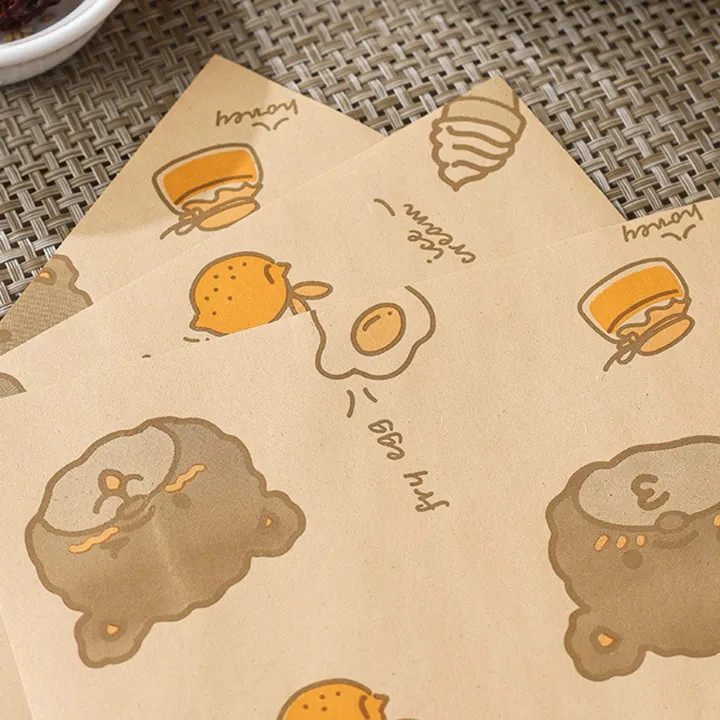Penasfe Sandwich Packing Paper Food Grade Disposable Oil-proof Dessert ...