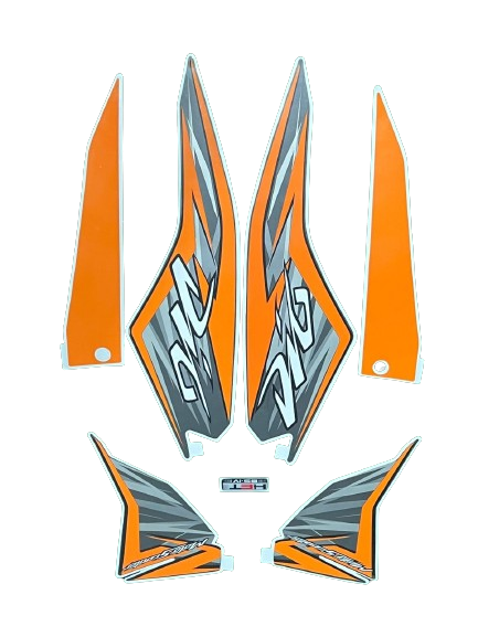 Honda Dio Bs4 Orange Bike Complete Stickers Kit | Daraz.lk