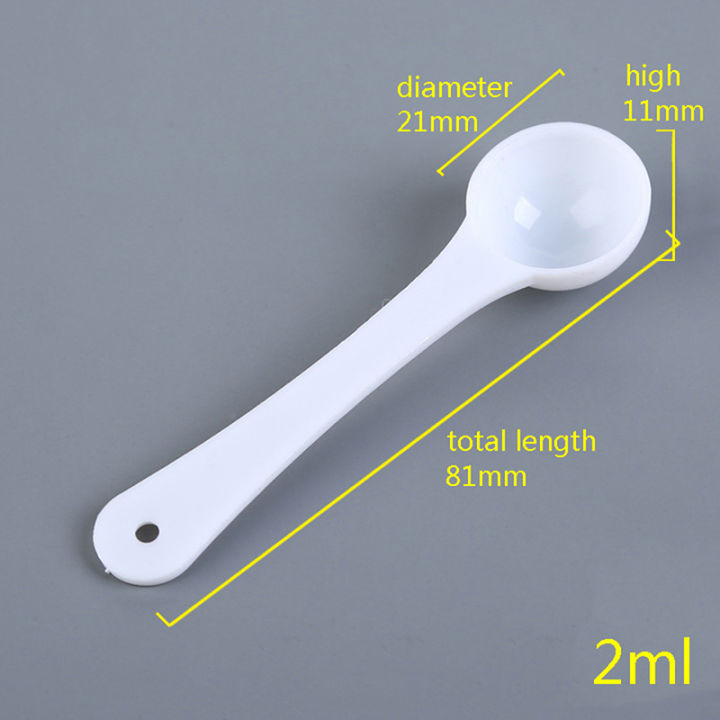 10Pcs 1g 3g 5g 10g Measuring Plastic Scoop Measuring Spoons Milk Powder ...