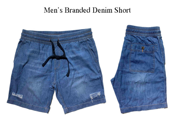 Men's Branded Light Blue Denim Shorts | Daraz.lk