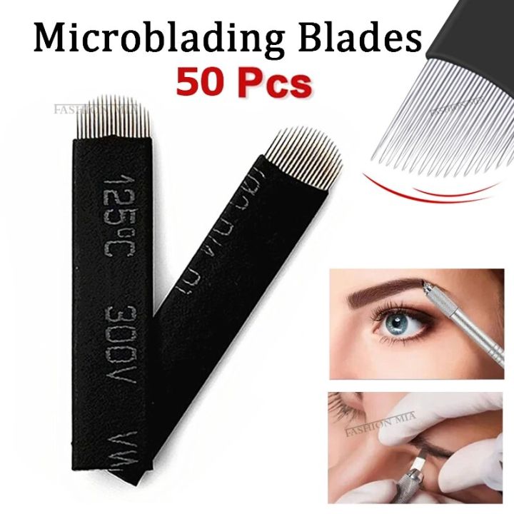 50Pcs flex Tattoo Needles Microblading lamina blade Agulhas Tebori ...
