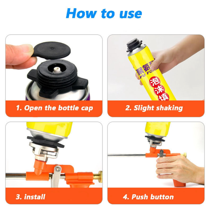 Foam Expansion Joint Filler Foam Spraying Metal Polyurethane Trigger ...