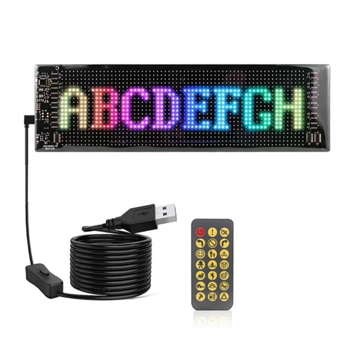 DIY RGB 20x64 LED Matrix Text Display, Flexible Pixel Programmable ...