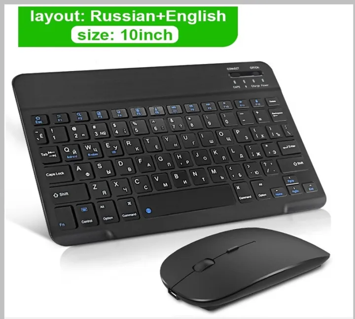 Mini Bluetooth Wireless Keyboard For Computers, Color: Black English ...