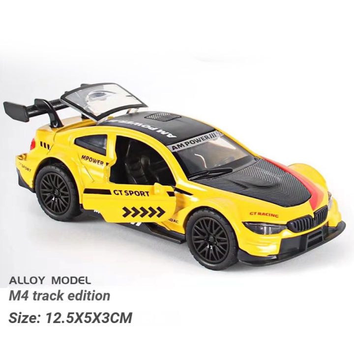 1/36 Scale BMW M4 Track edition Sports Diecast Alloy Model Cars Metal ...