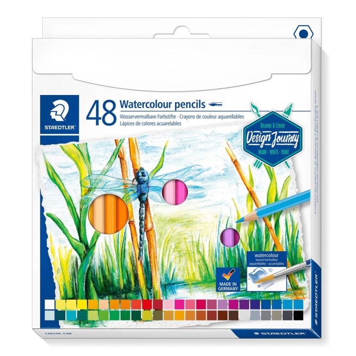 STAEDTLER® Design Journey14610 C C48 Watercolour Pencil Cardboard box ...