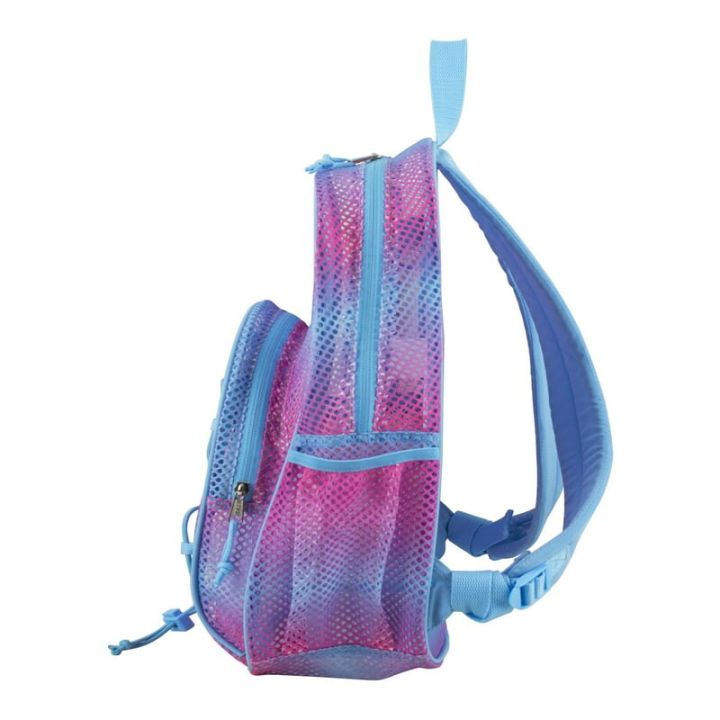 Luxurious Mesh Bungee Backpack with Padded Shoulder Straps - Bright ...
