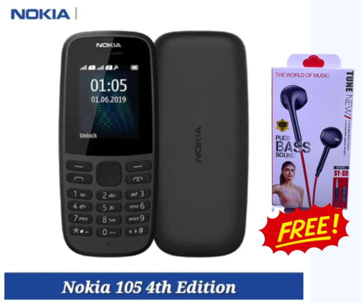 Nokia 105 Phone Dual Sim 4th Edition With Warranty Feature Push button ...