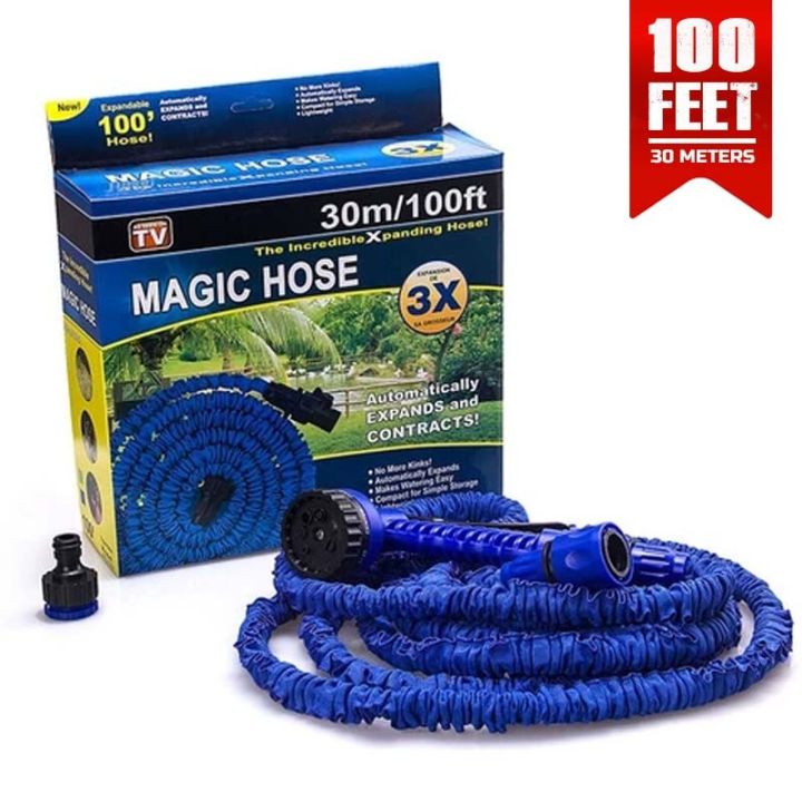 Full set of 100 Feet or 30 Meters MWH Expandable Magic Water Hose with ...