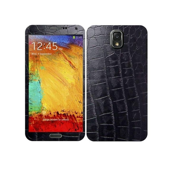 New style Samsung Galaxy Note 3 Black Crocodile Leather Texture Mobile ...