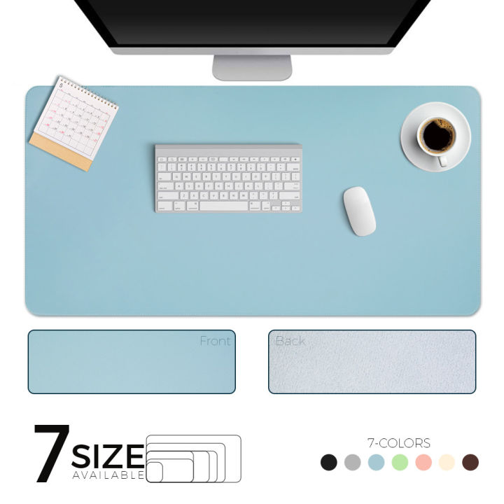 Single-side Portable Large Mouse Pad Gamer Waterproof PU Leather Suede ...