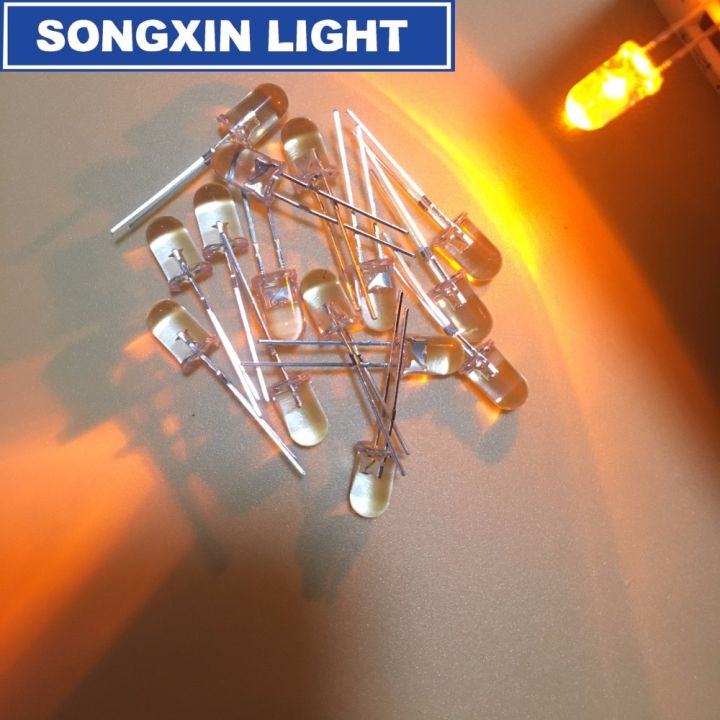 【Simple 3C】100PCS 5mm LED Flicker Diodes Flashing Yellow Blinking ...