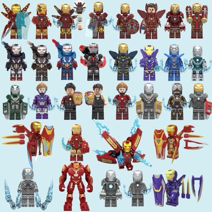 【FutureCrossing】Compatible with LEGO Marvel Avengers Iron Man brick ...