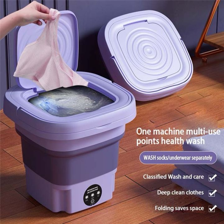 Portable Foldable Washing Machine with Automatic Mini Underwear Sock ...