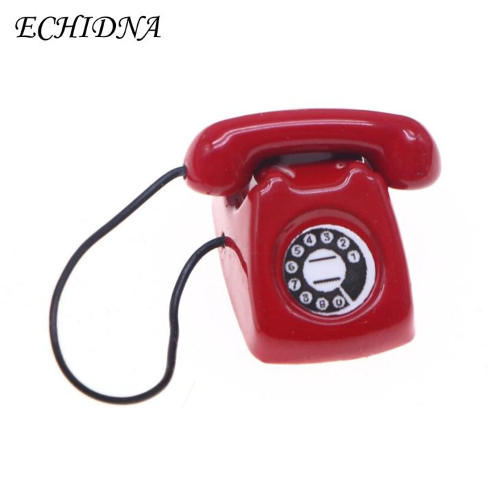 Miniature House Phone Replica Vintage Miniature Landline Telephone for ...