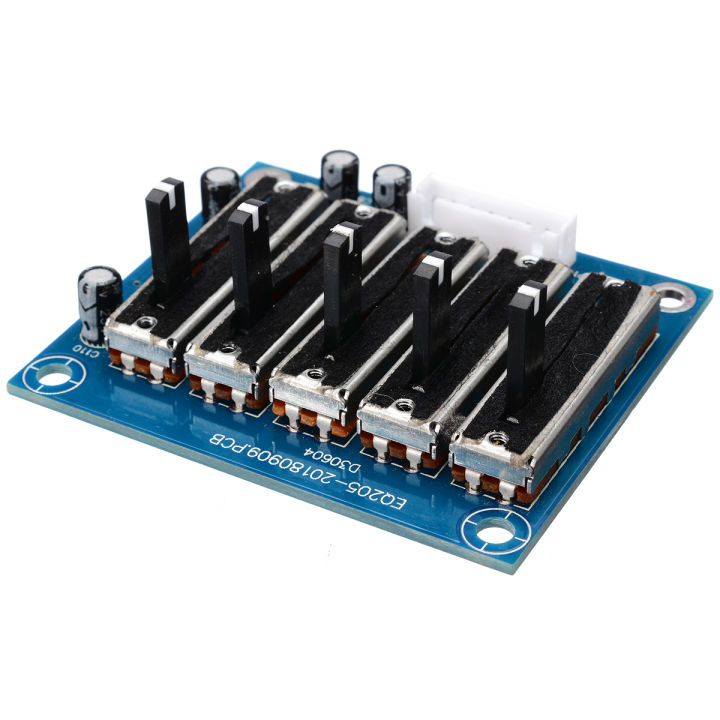Eq Equalizer Board Stereo Dual Channel Adjustable 5-Segment Audio Tone ...