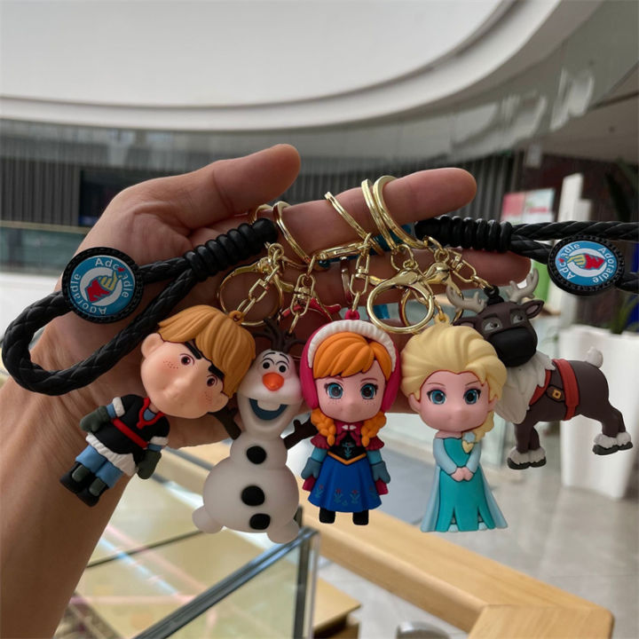 Frozen Princess Elsa Keychain Fashion couple key chain Car key pendant ...