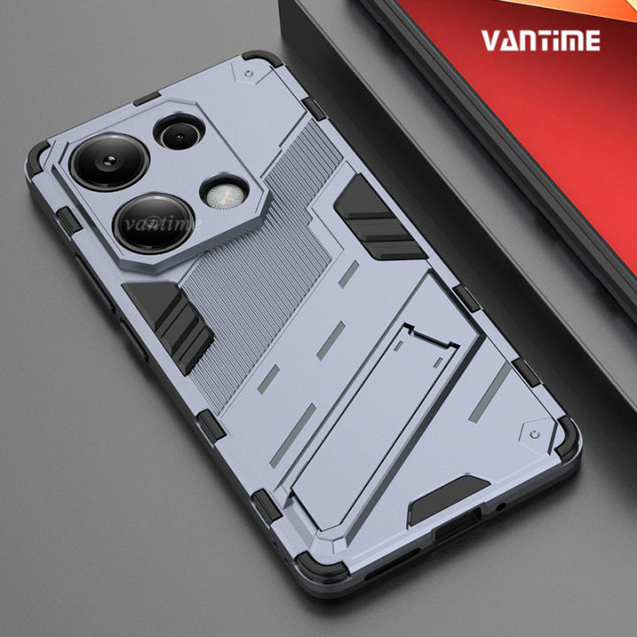 Vantime for Xiaomi Redmi Note 13 Pro 4G / Poco M6 Pro 4G Case Kickstand Ultra Thin Shockproof ...