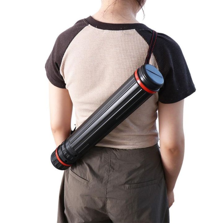 Portable Plastic Art Storage Tube Box Adjustable with Shoulder Straps ...