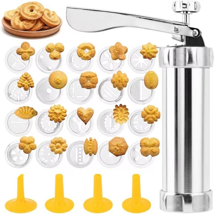 Kitchen Tool Aluminium Alloy Cookie Machine Mold 4 nozzles Manual ...