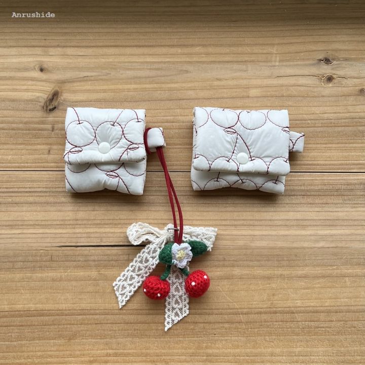 Autumn Winter Fabric Embroidery Line Cherry Lace Bowknot 2025 New ...