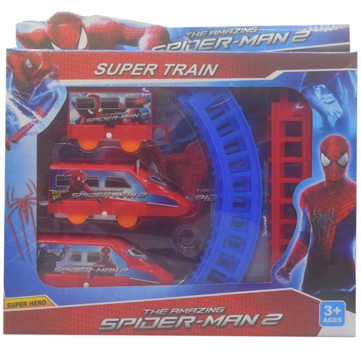 Spider Man Train Set - Red & Blue | Daraz.lk