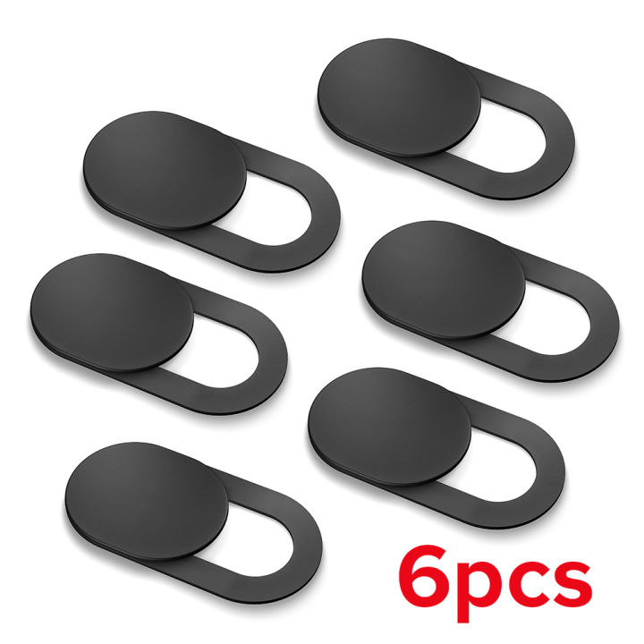【GlobalTrendz】6pcs Universal WebCam Cover Shutter Magnet Slider Plastic ...