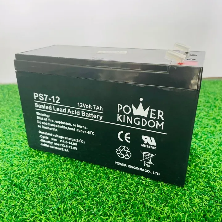 Brand New UPS Battery 12V 7.2 AH Power Kingdom Sealed Lead Acid Battery ...