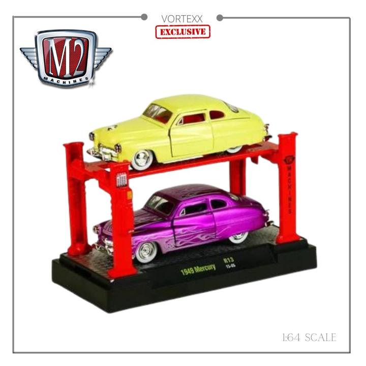 M2 MACHINES AUTO LIFT - 1949 MERCURY - 1:64 SCALE (02 CARS + LIFT ...
