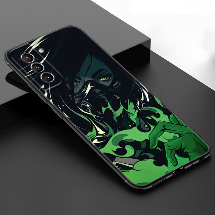 The Valorant Game Black Silicone Phone Case For Samsung Galaxy S23 S21 ...