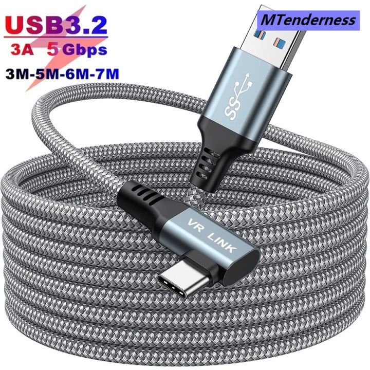 MTenderness USB 5m 6m 7m VR Link Cable For Oculus Quest2 Cable USB Type ...