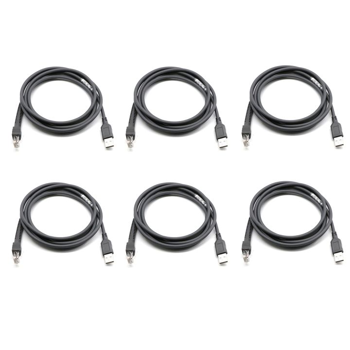 6X Scanner Data Cable LS2208 AP LS4208 DS9208 Barcode Scanner USB Port ...