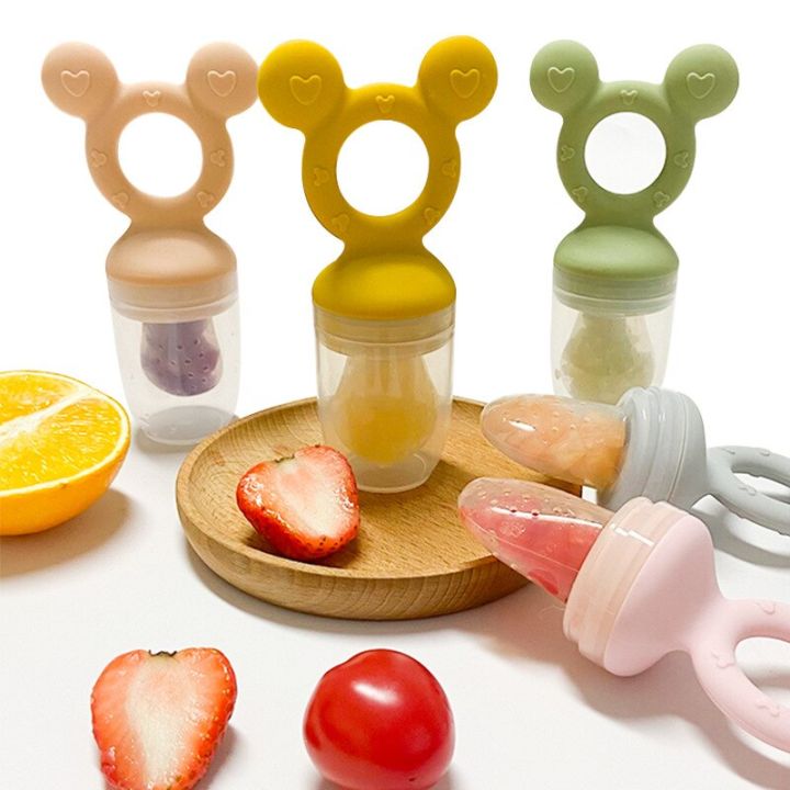 Baby Fruit Feeder Pacifier Feeding Safe Babies Stuff Fresh Food Nibbler ...