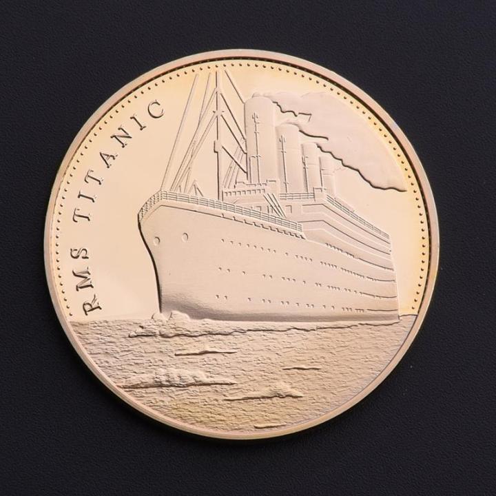 New Commemorative Titanic Gold Plated Coin ouvenir | Daraz.lk