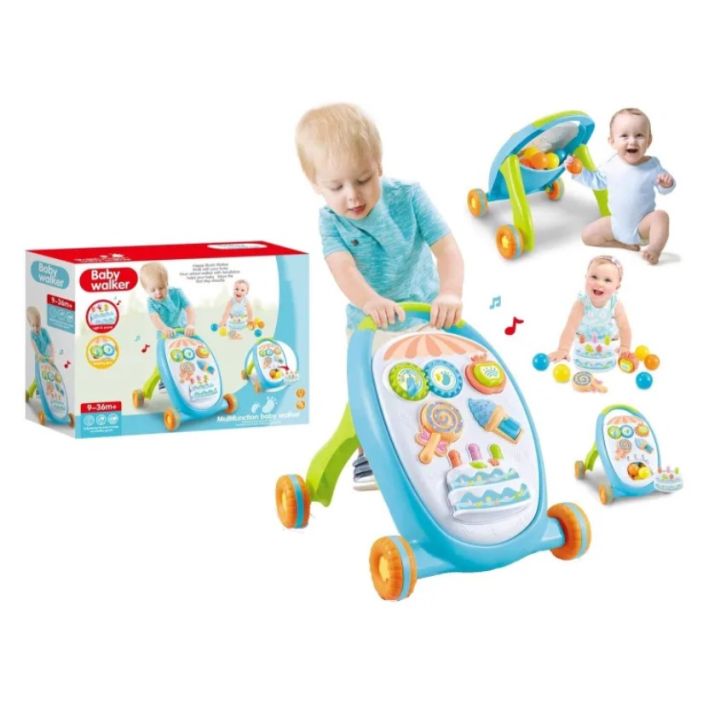 Prakal Baby First Steps Activity Walker Baby Walker Trolley Toy Multi ...