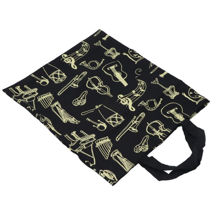 Cotton Tote Bag Handbag Shopping Instrument Patterns For Girls Women ...