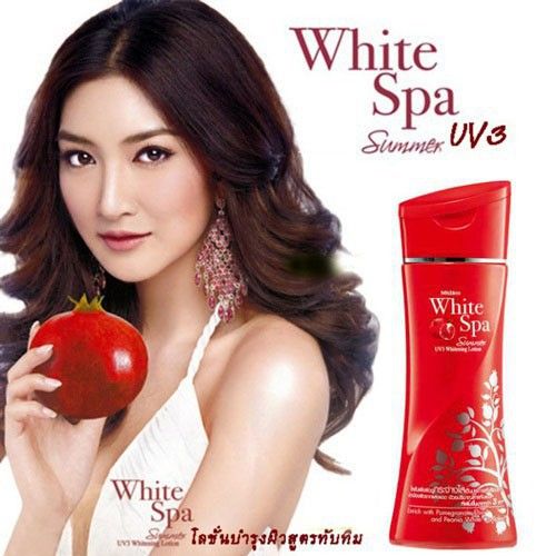 Pomegranate Mistine White Spa Summer Sunblock UV3 Whitening Body Lotion Mwsl 200 ML Made In ...