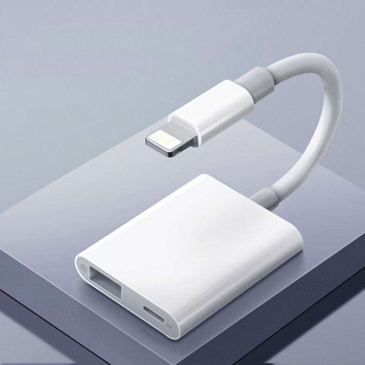 OTG Adapter For Lightning to USB Camera Adapter OTG Cable For With ...