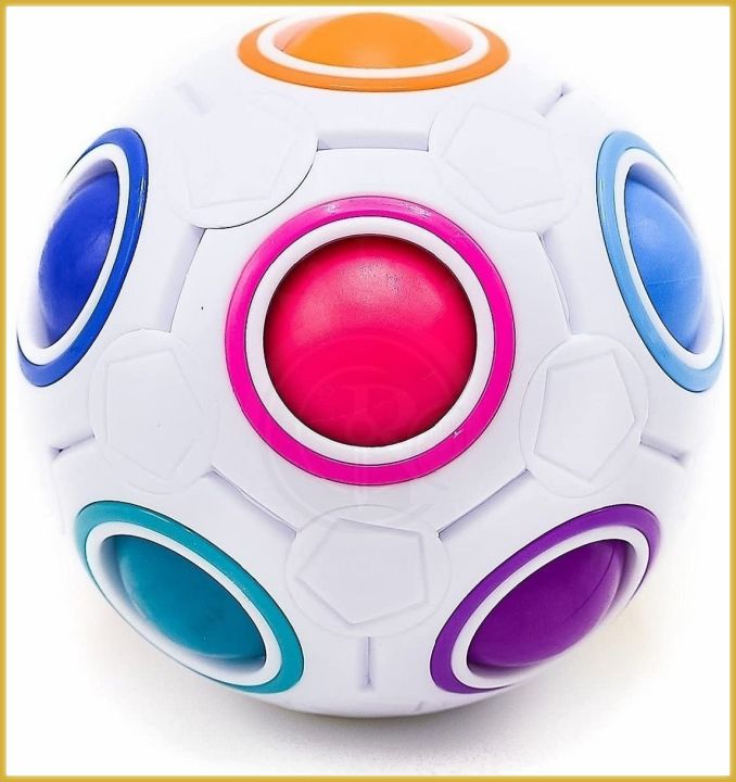 JIEHUI CUBE Rainbow Ball Fidget toy puzzle Magic Rainbow ball puzzle ...