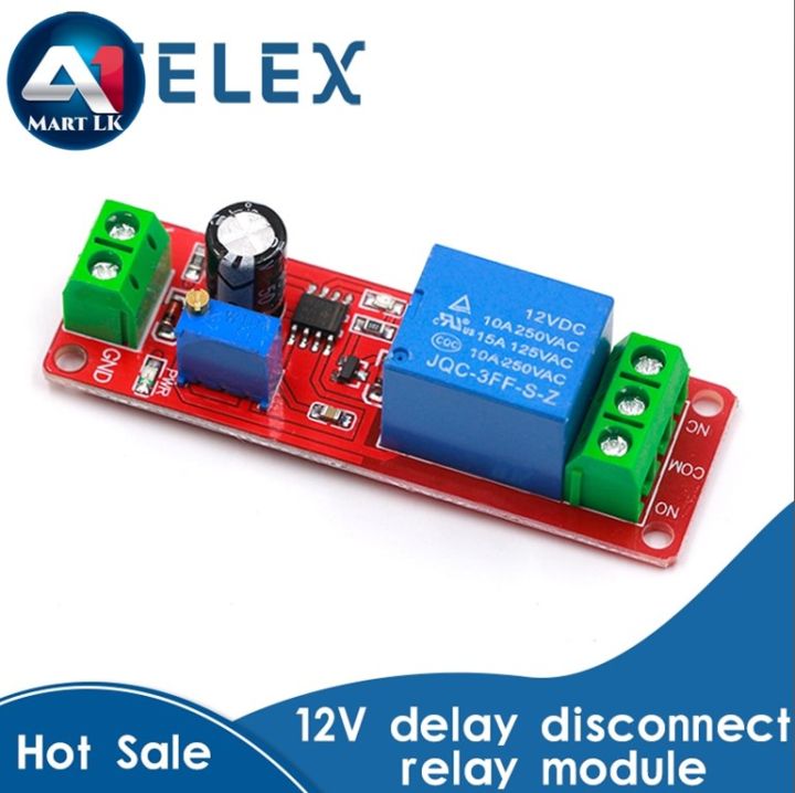 NE555 Timer Switch Adjustable Module Time relay Module DC 12V shield 0 ...