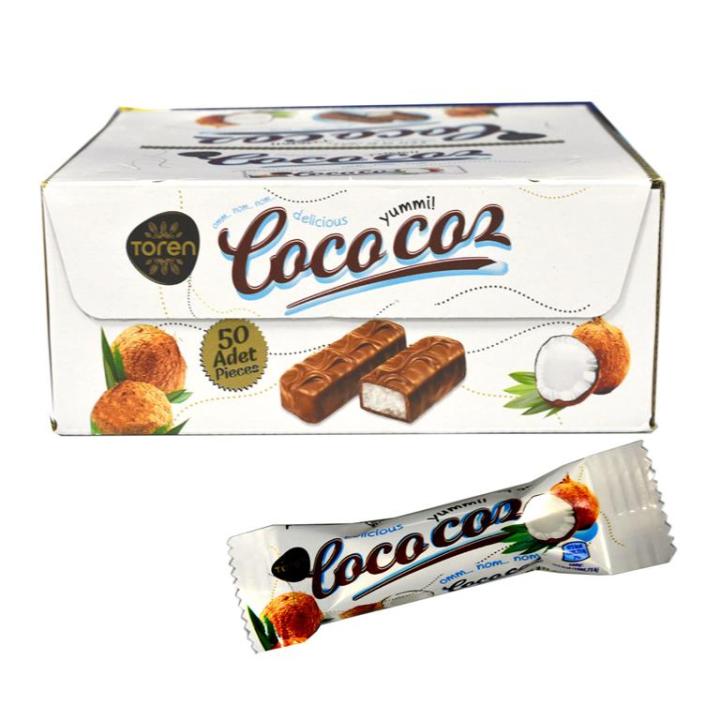 Toren Coco Coz Coconut Bar 10g x 100pcs - Toren Coco Coz Milky Compound ...