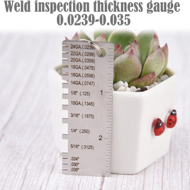 【KAMDSS015】AWG SWG Wire Gauge Thickness Ruler Gauge Diameter Steel ...