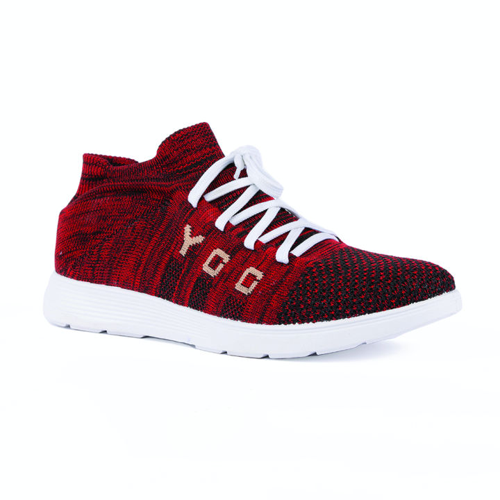 YOO Knitted Red Casual Shoes for Men - ODAK | Daraz.lk