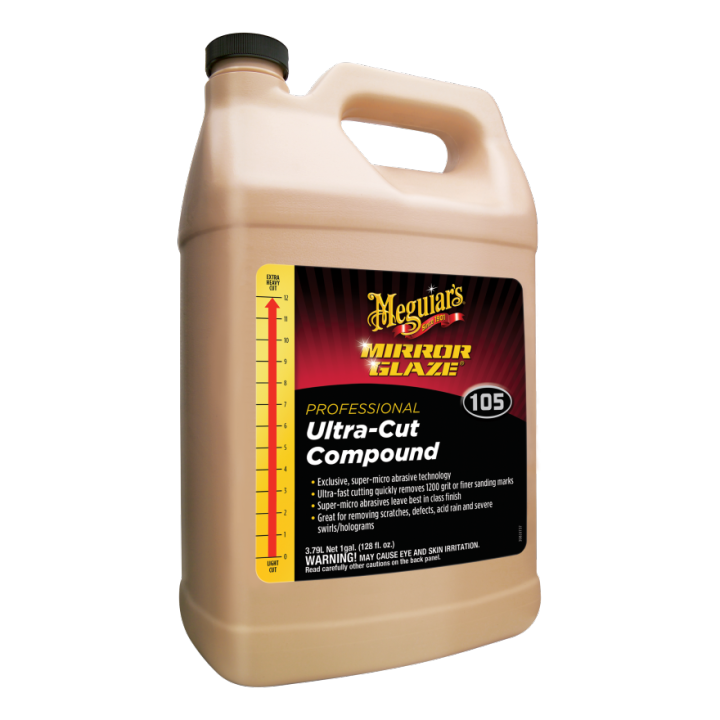 Meguiar's® Mirror Glaze® Ultra-Cut Compound, M10501, 1 Gallon, Liquid ...