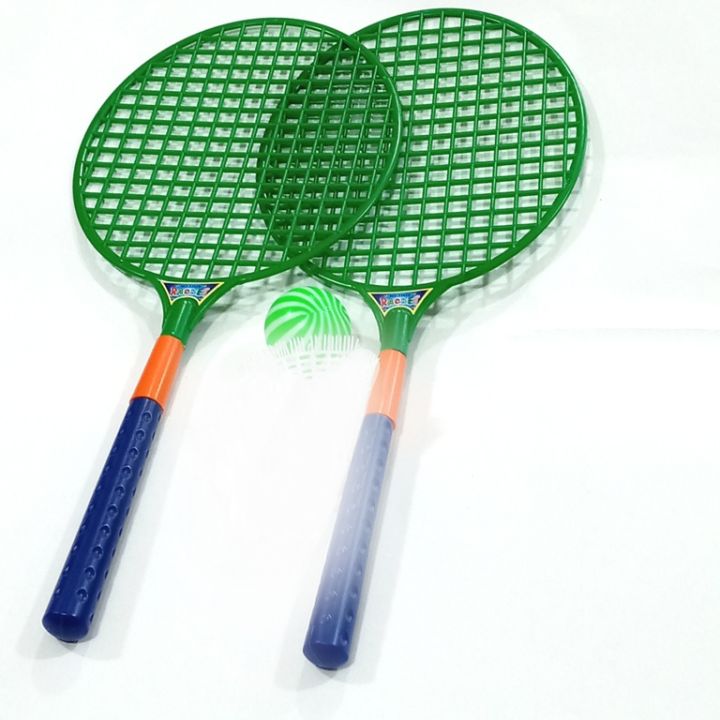 Plastic Two Badminton Rackets with balls toy For Children | Daraz.lk