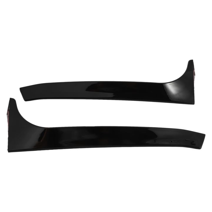 1 Pair Gloss Black Rear Window Side Spoiler Stickers Trim Cover for V-W ...
