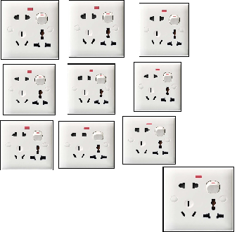 10Pcs Multi wall base or wall socket for TV/Radio/computer/laptop ...